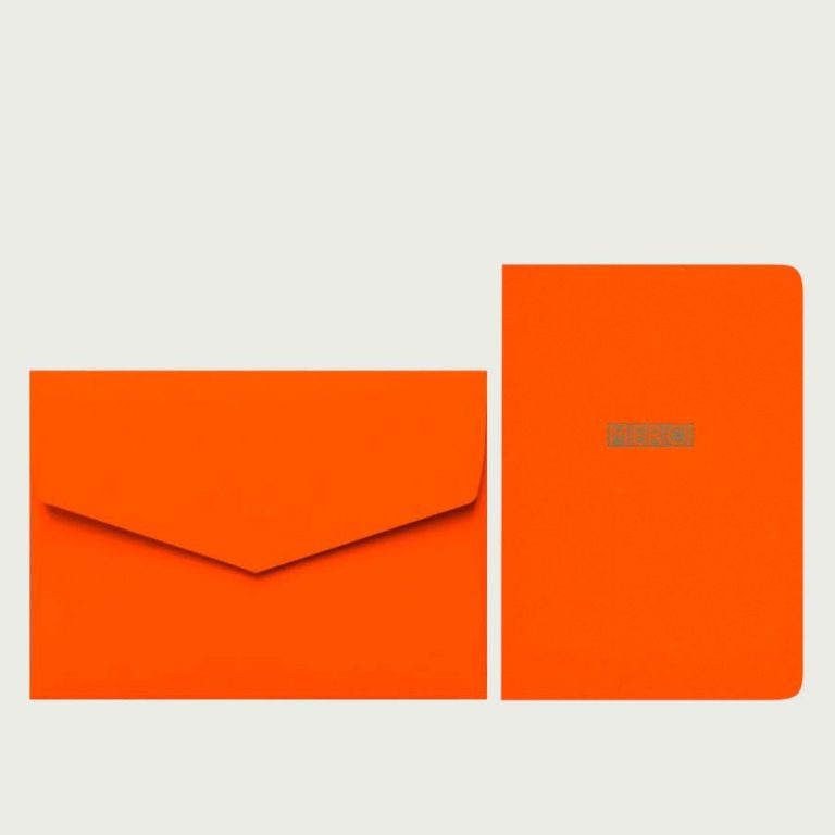 Carte postale MERCI ORANGE FLUO | le typographe | Qualité typo ...