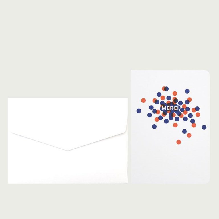 Carte postale MERCI ORANGE FLUO | le typographe | Qualité typo ...