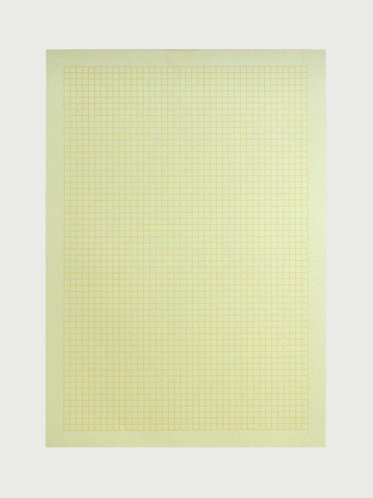 BLOC NOTE A4 QUADRILLE 6 PTS BRONZE SUR PAPIER GRIS PERLE | le ...