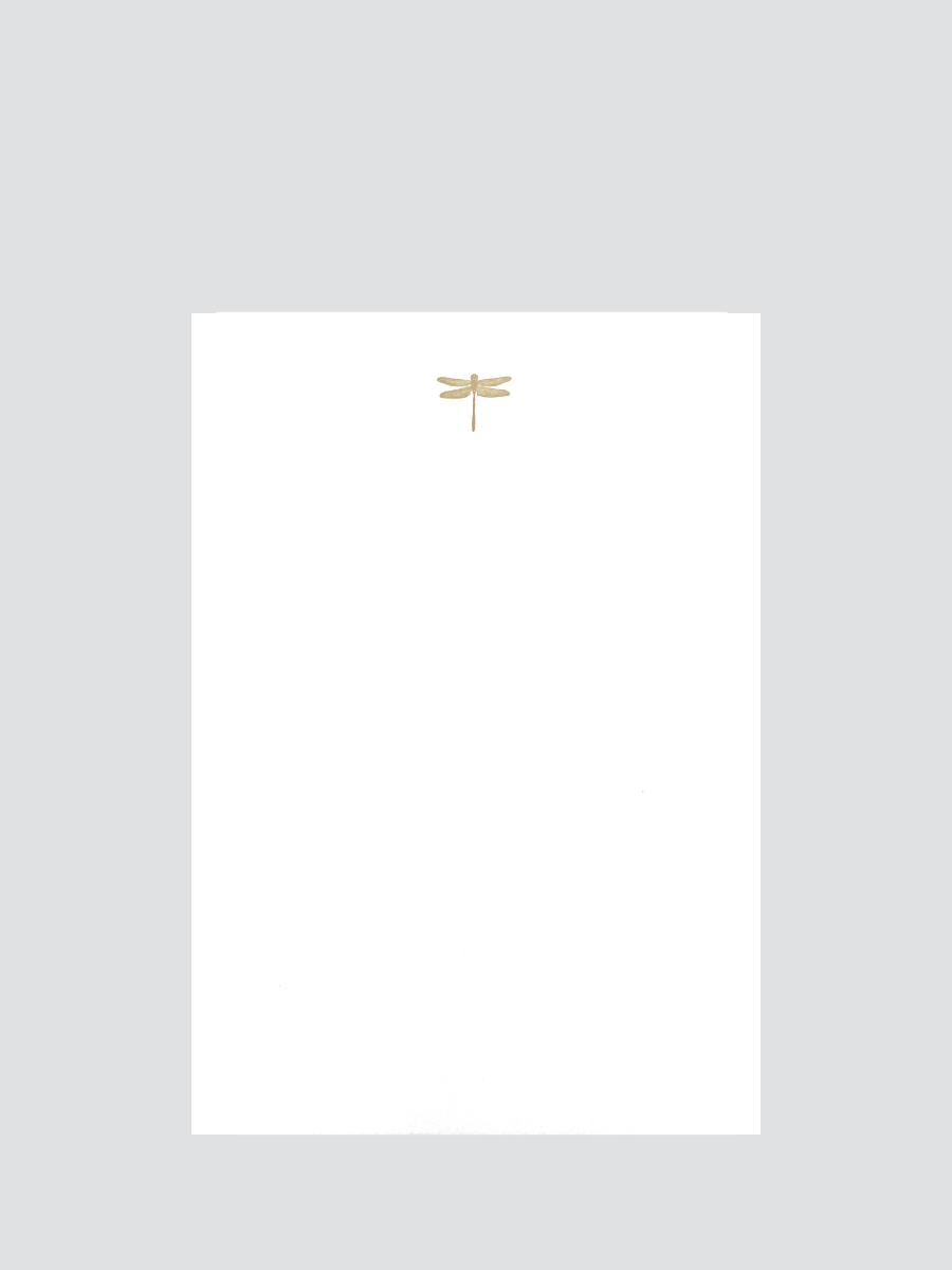 BLOC A6 LIBELLULE | le typographe | Qualité typo | Handmade in Brussels