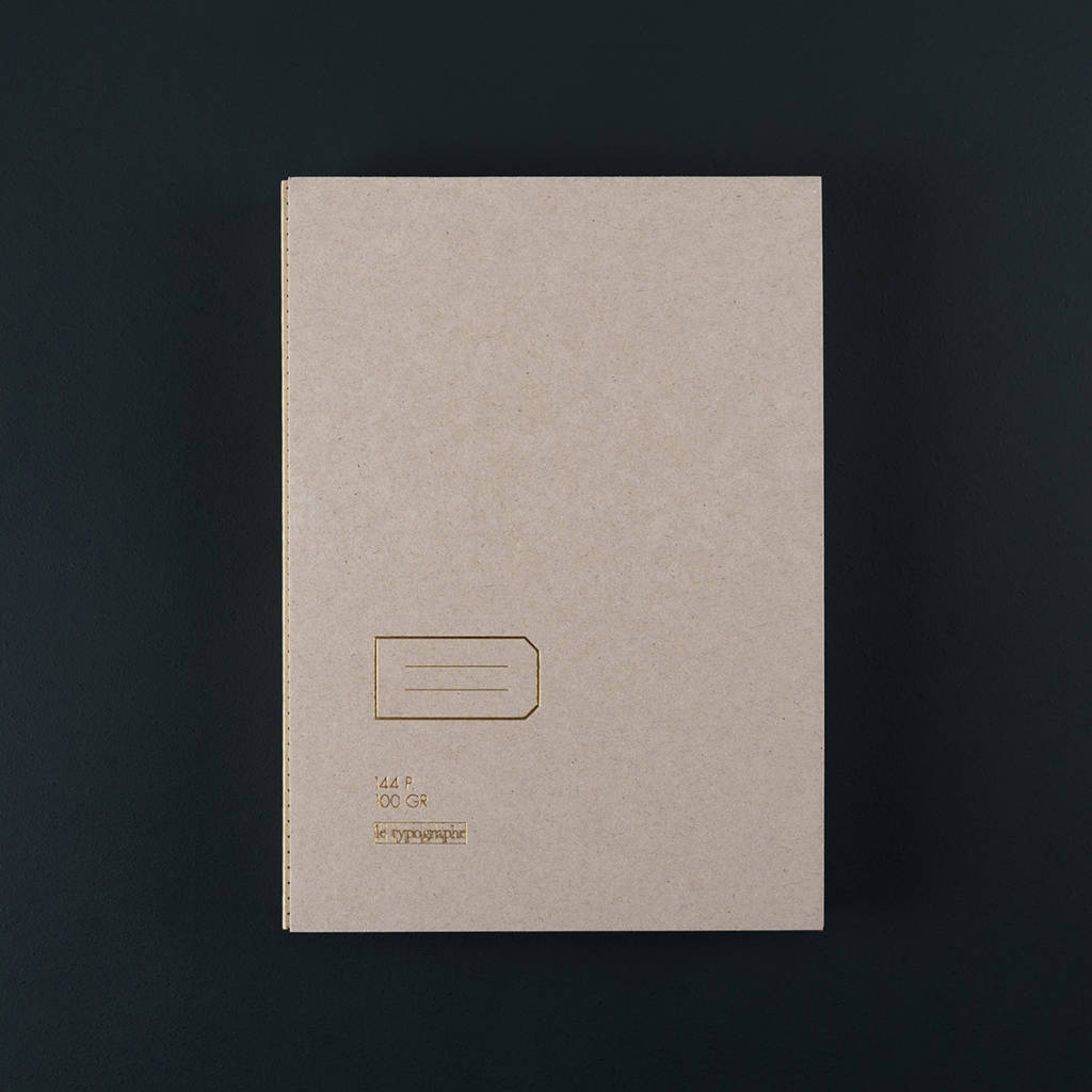 CAHIER CARTON A5+ pages pointillées 12 points typo