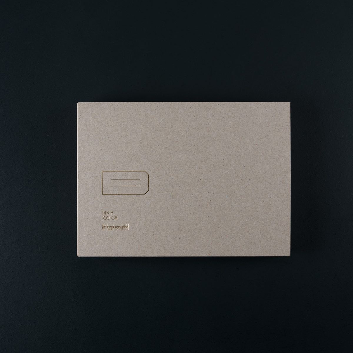 CAHIER CARTON A5+ format paysage – pages blanches