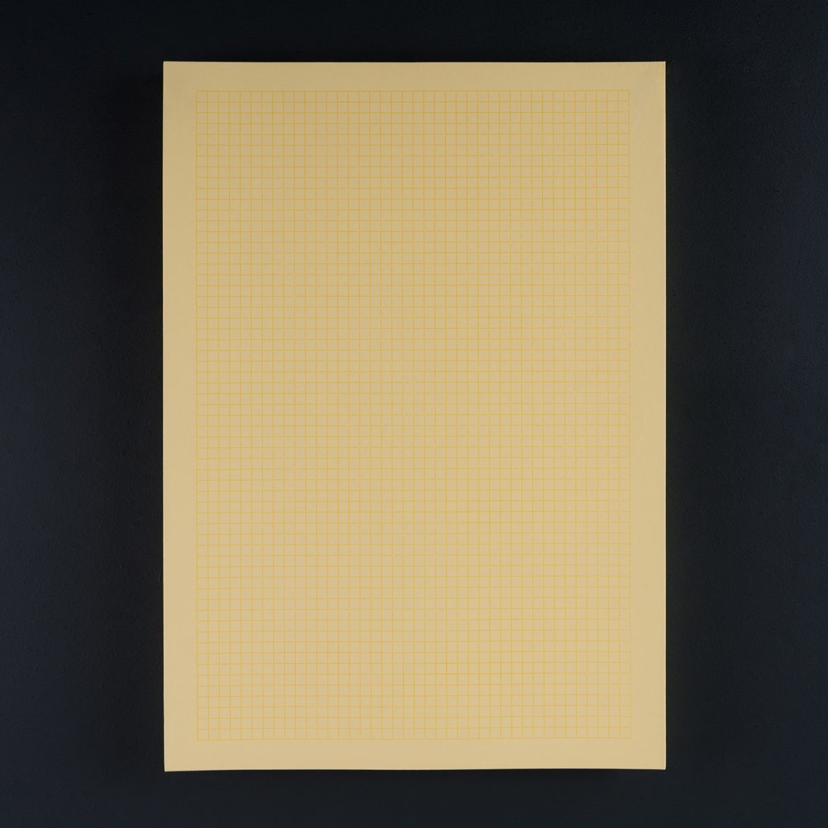 BLOC NOTE A4 QUADRILLE 6 PTS BRONZE SUR PAPIER GRIS PERLE