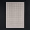 BLOC NOTE A4 QUADRILLE 6 PTS BRONZE SUR PAPIER GRIS PERLE