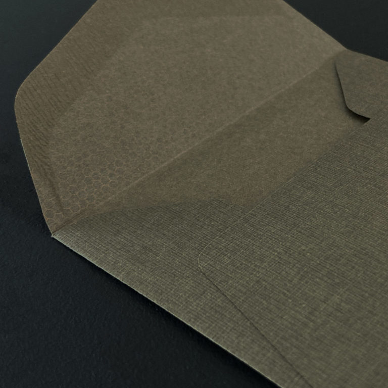 Mini carte SAPIN + mini enveloppe kaki